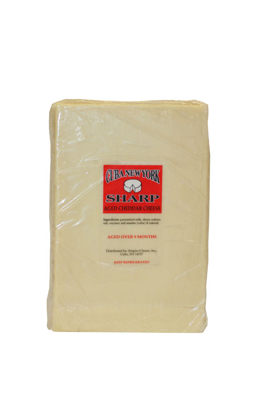 Cuba Cheese Shoppe Inc.: 10 lb. NY State Sharp Block