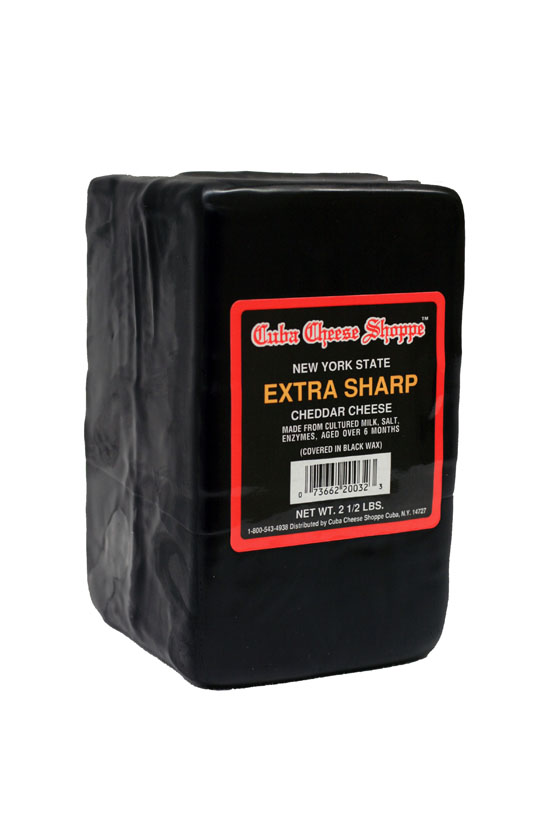 Cuba Cheese Shoppe Inc.: 2 1/2 lb. Extra Sharp Black Wax