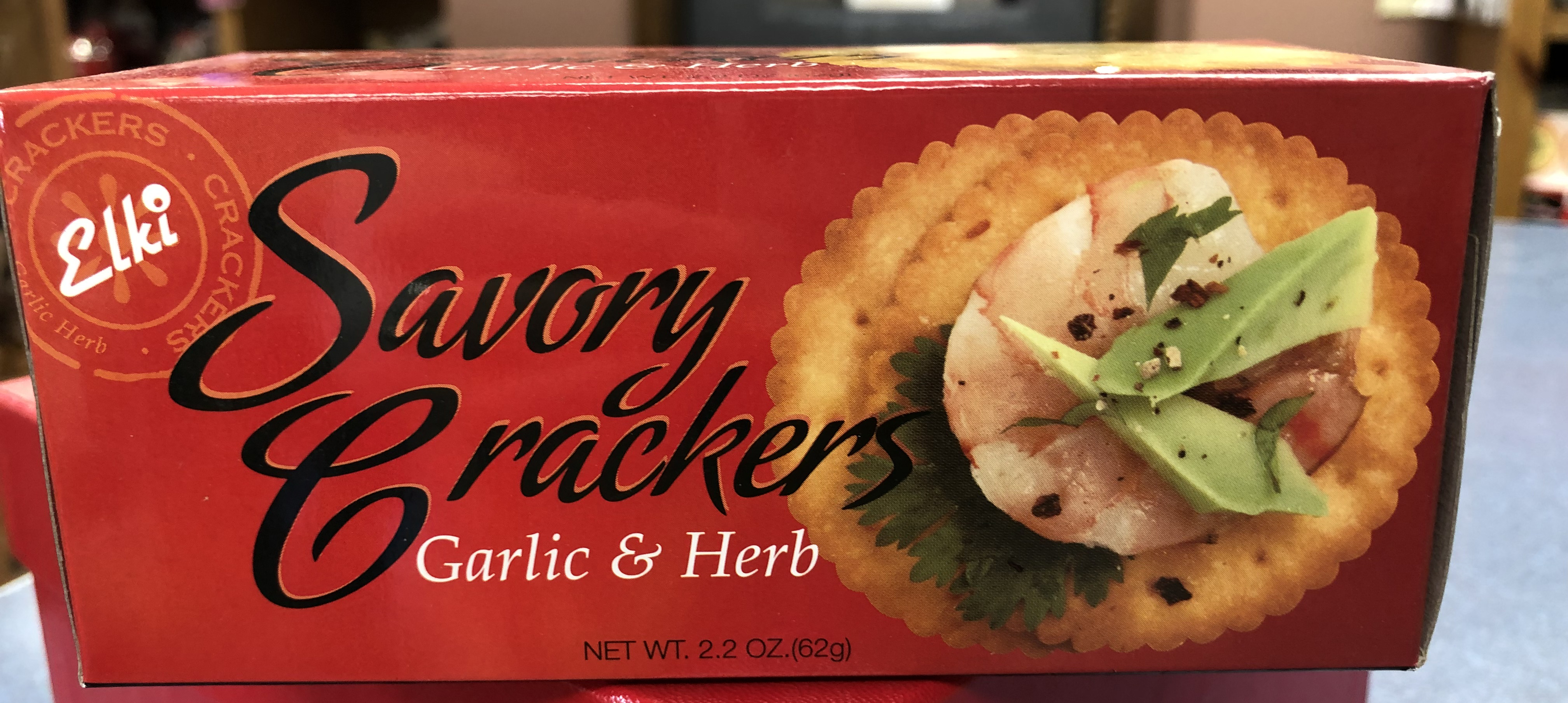 Cuba Cheese Shoppe Inc Elki Garlic And Herb Crackers